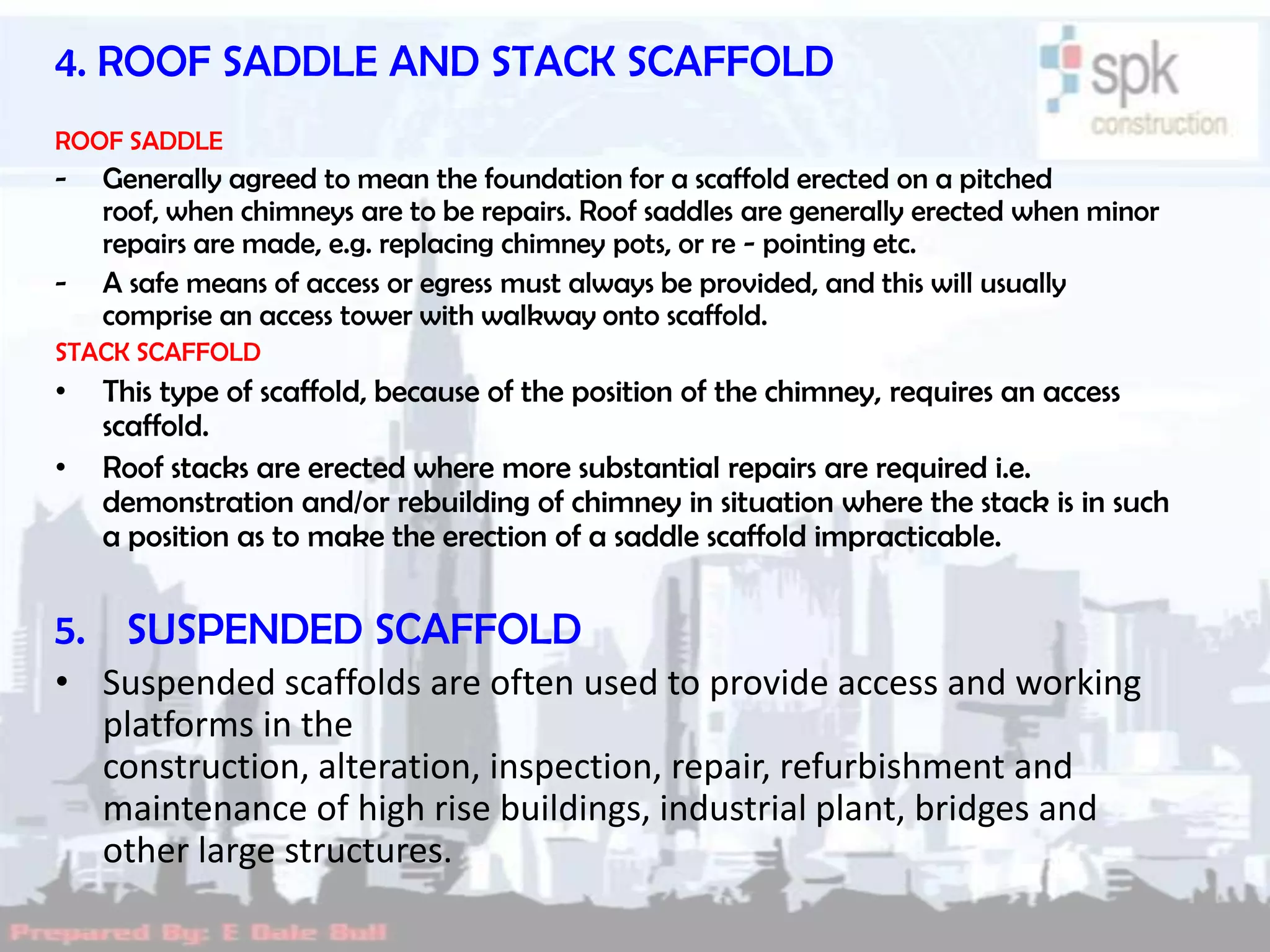 Basic Scaffolding Awareness | PPTX