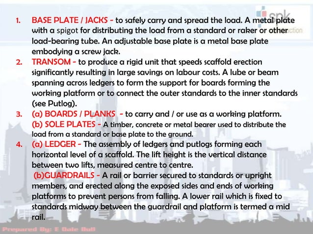 Basic Scaffolding Awareness | PPTX | Track and Field | Sports