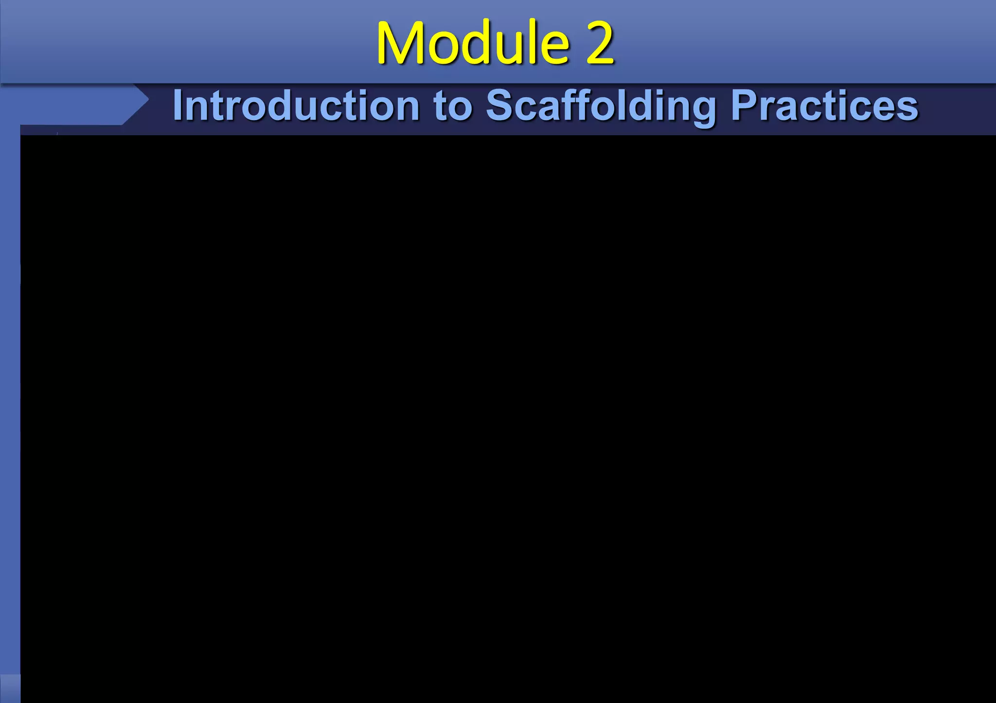 scaffold level 1 & 2 | PPTX