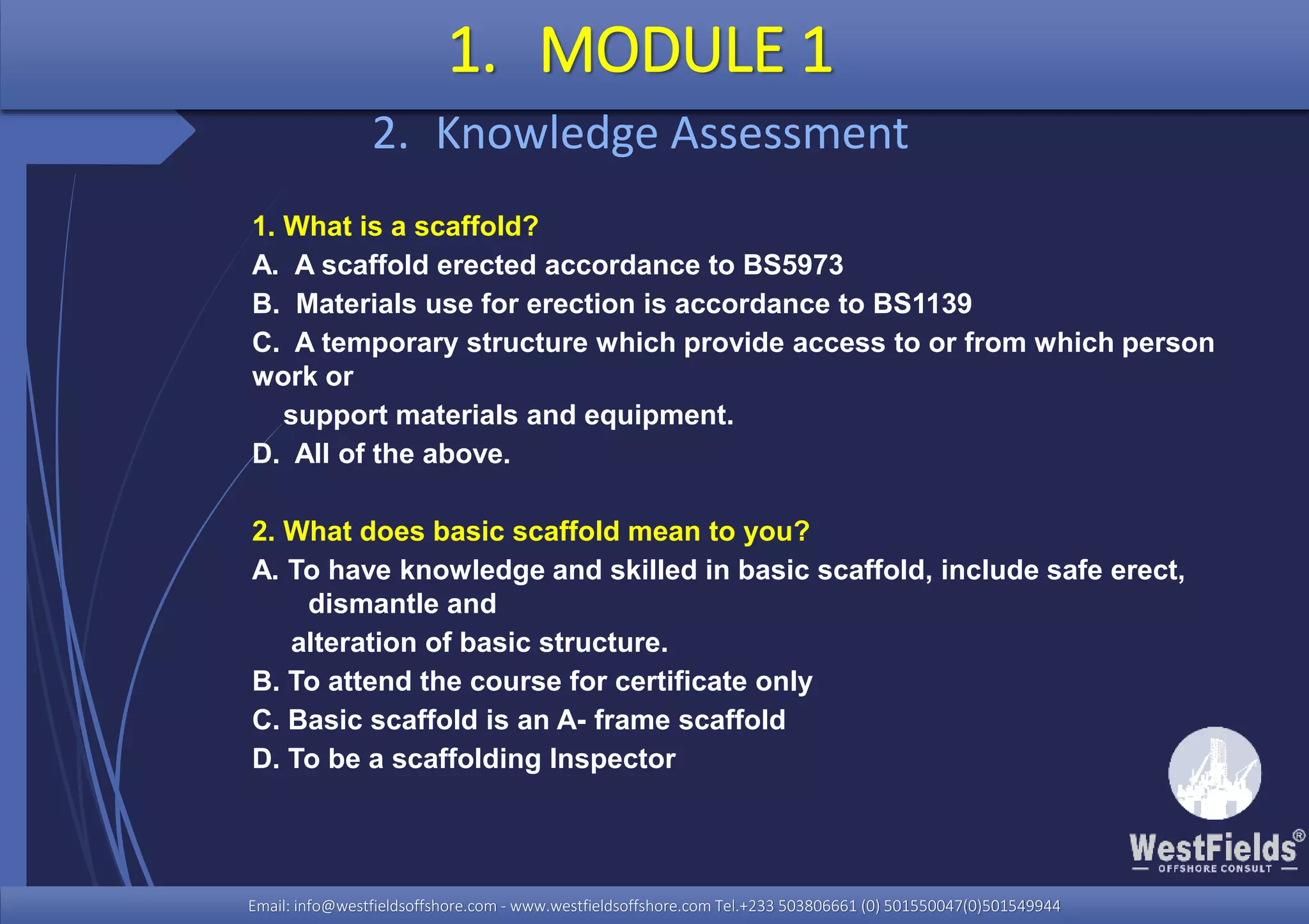 scaffold level 1 & 2 | PPTX
