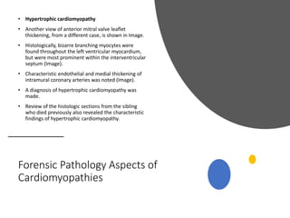 Basic science and forensic pathology aspects of cardiomyopathies | PPTX