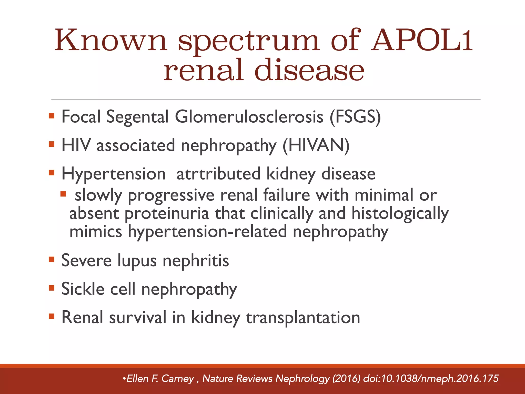Basic science apol1 gene and nephrocyte chaken | PDF