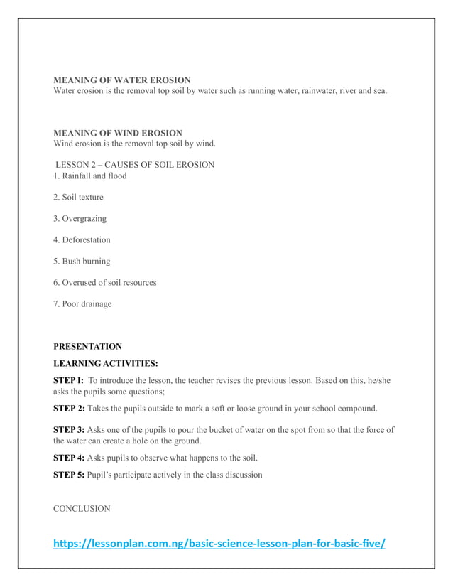 BASIC SCIENCE BASIC FIVE LESSON PLAN.pdf | Indoor Environmental Quality | Home & Garden