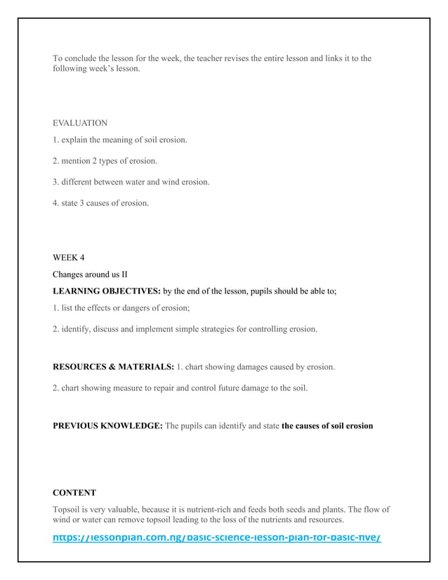 BASIC SCIENCE BASIC FIVE LESSON PLAN.pdf | Indoor Environmental Quality | Home & Garden