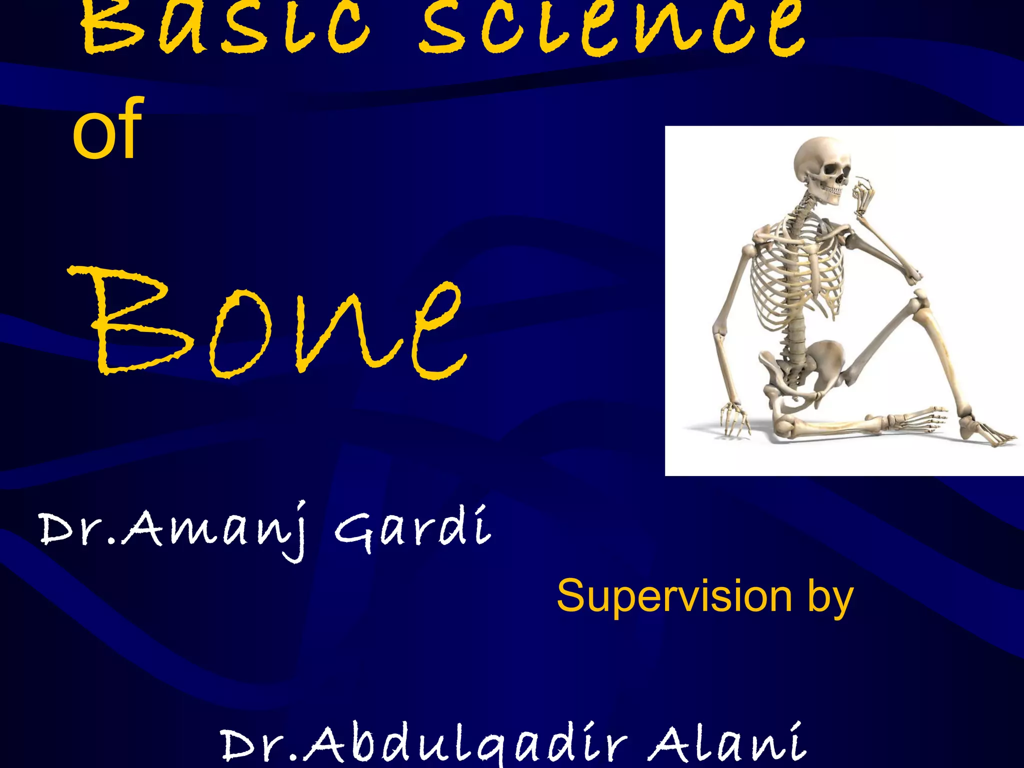 Basic science of bone | PPT