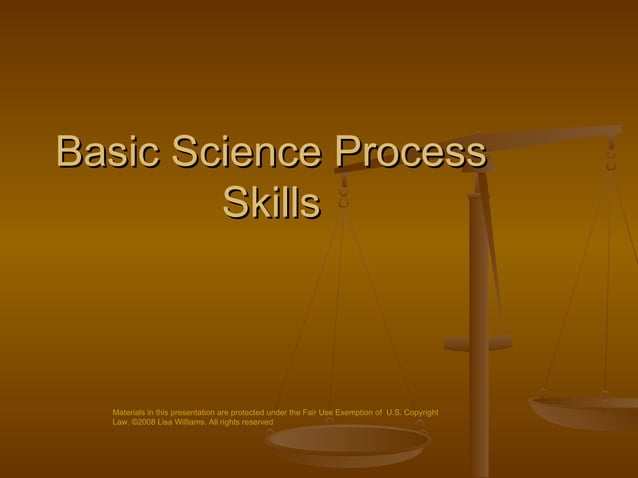 Basic scienceprocessskills | PPT