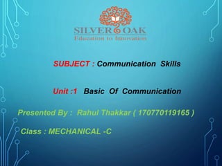 Basics communication | PPT