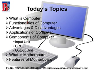 Basic Computer Course in Ambala ! Batra Computer Centre | PPTX | Operating Systems | Computer ...