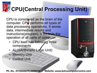 Basic Computer Course in Ambala ! Batra Computer Centre | PPTX ...
