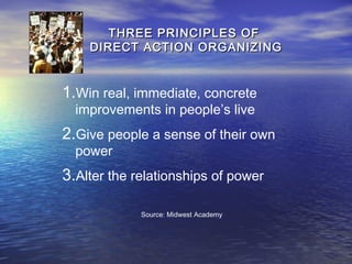 Basics of Direct Action Organizing - 2015 | PPT