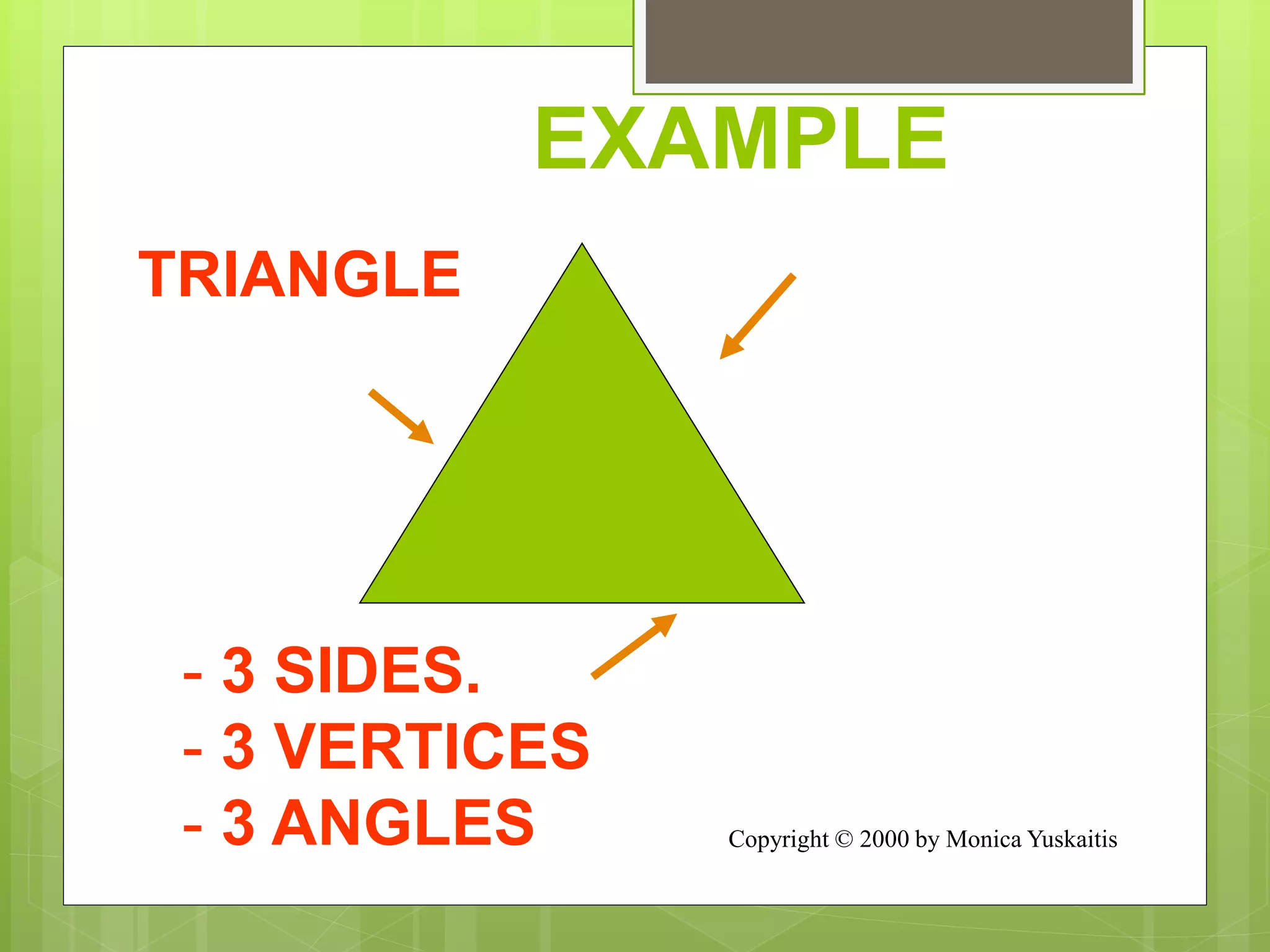Basic And Secondary Parts Of Triangles Ppt