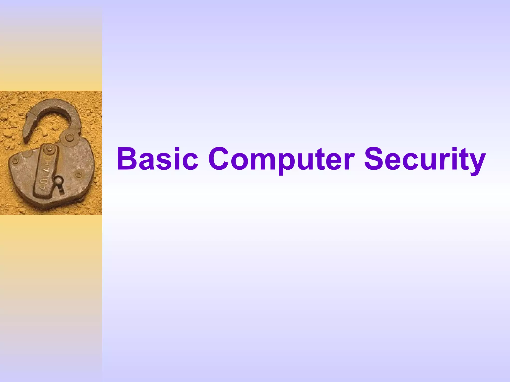 Basic Security Computere | PPT
