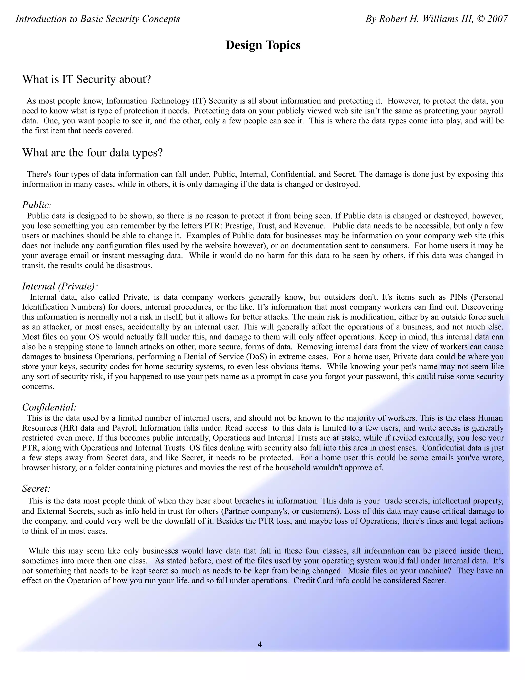 Basic security concepts | PDF