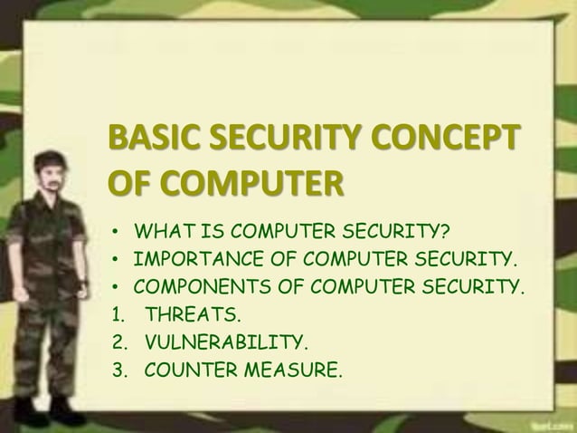 Basic Security Concepts of Computer | PPT