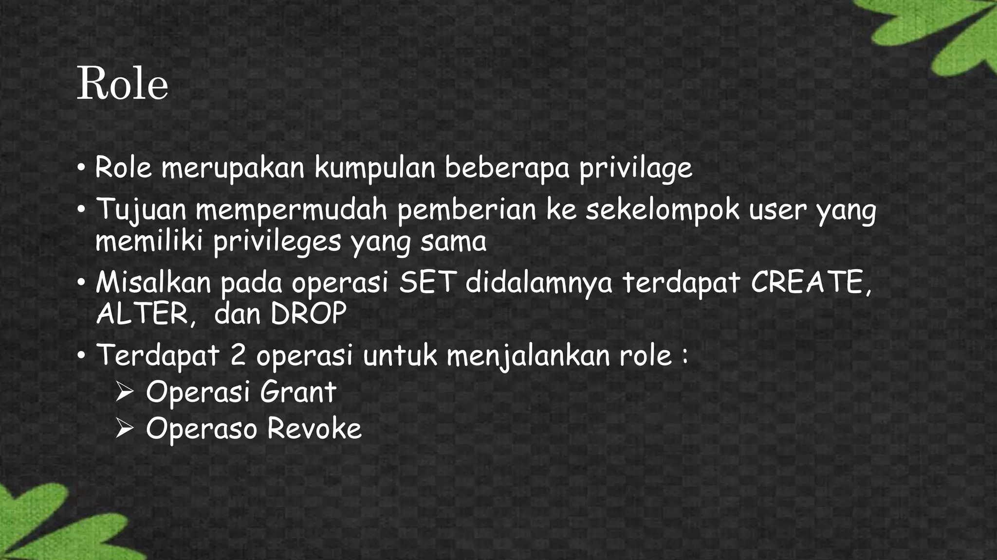 Basic security(oracle) | PPT