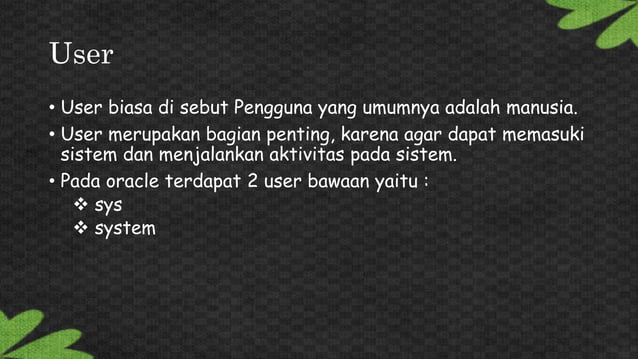 Basic security(oracle) | PPT