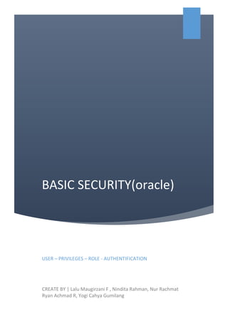 Basic security oracle | PDF