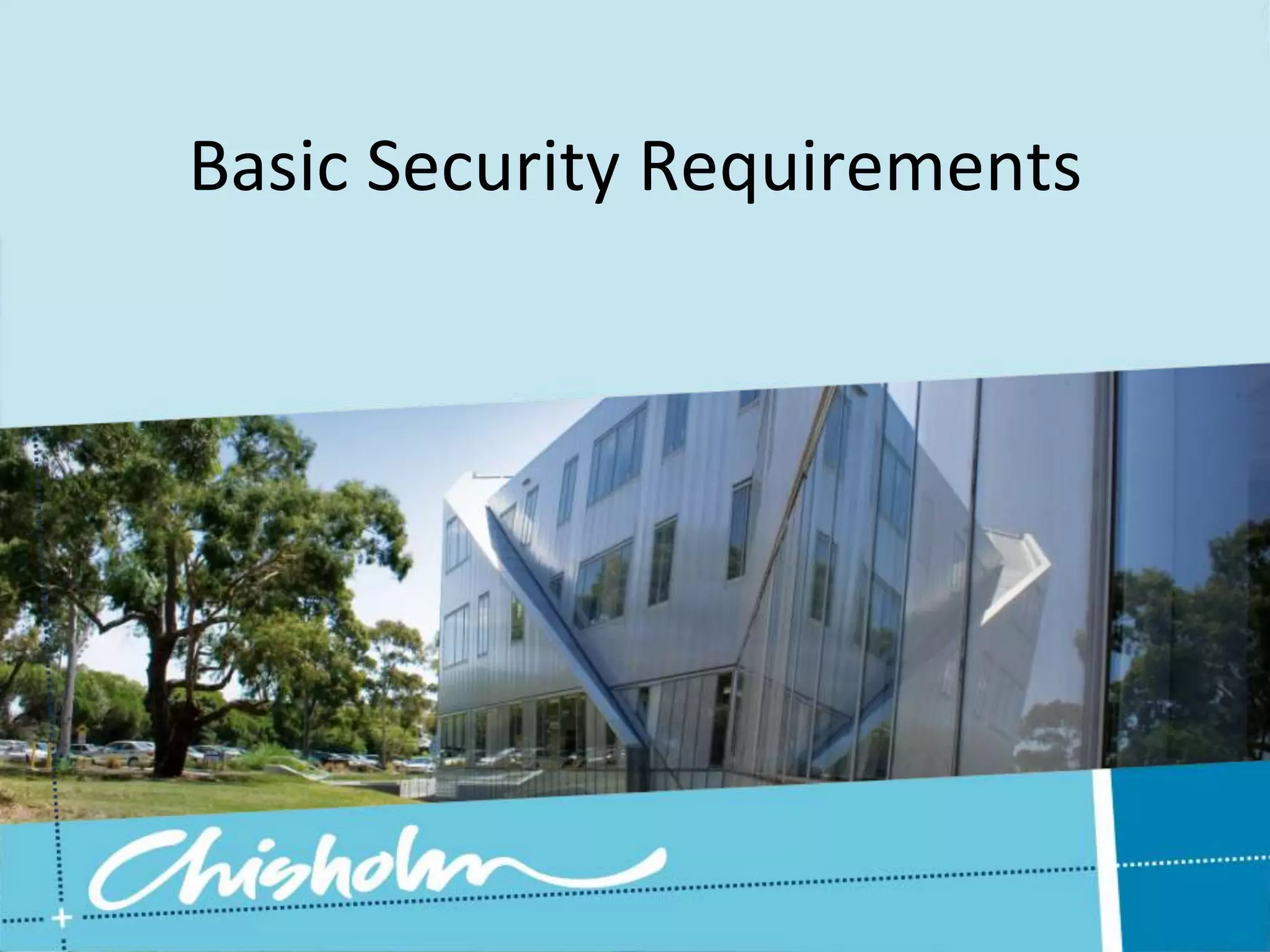 Basic Security Requirements | PPT