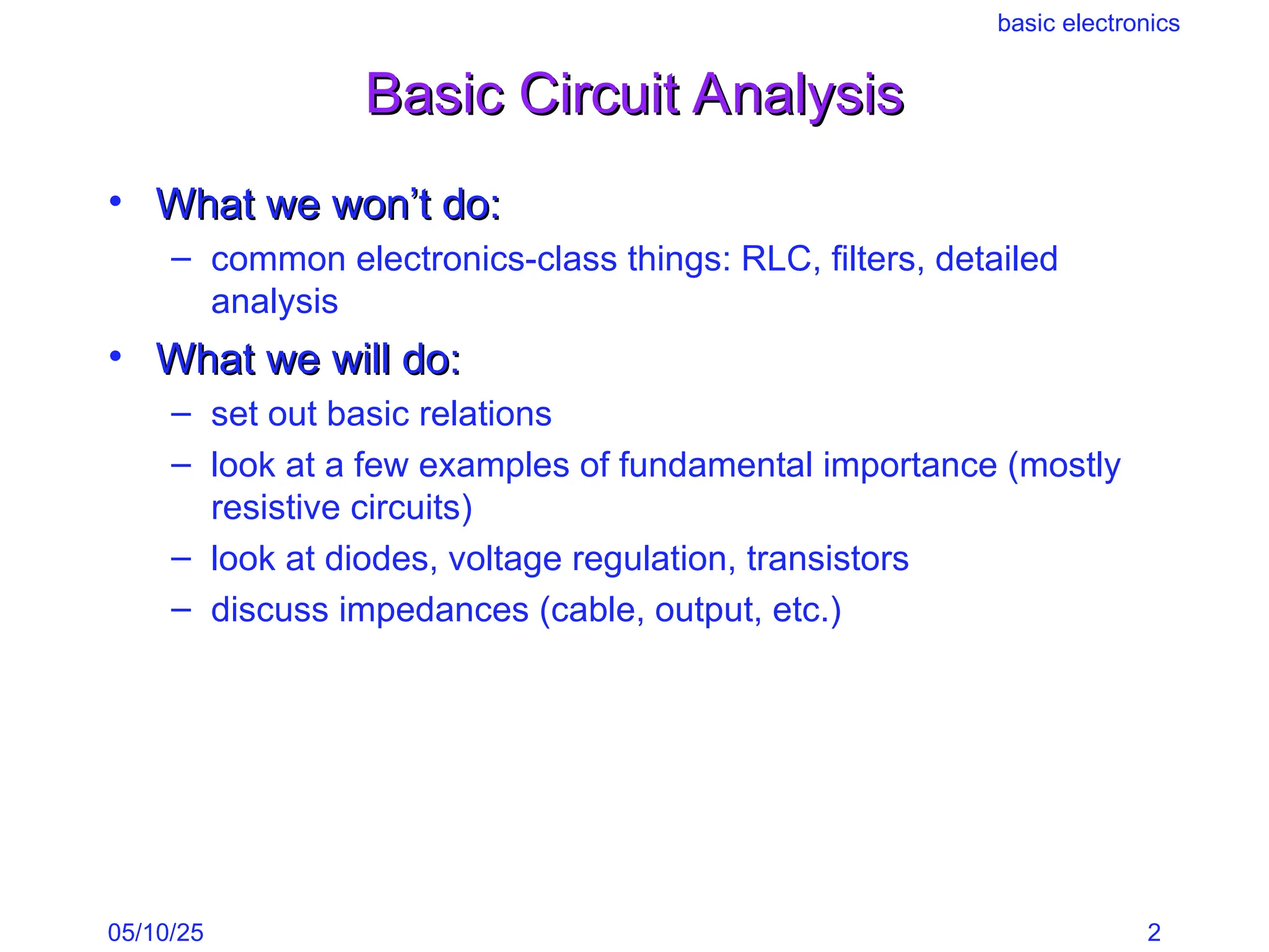 examples of fundamental importance (mostly resistive circuits) | PPT