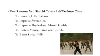 Basic Self Defense for Beginners and Situational Awareness | PPTX