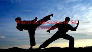 Basic Self Defense for Beginners and Situational Awareness | PPTX