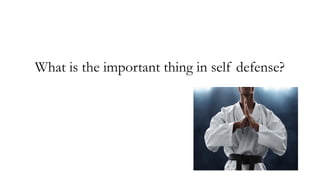 Basic Self Defense for Beginners and Situational Awareness | PPTX
