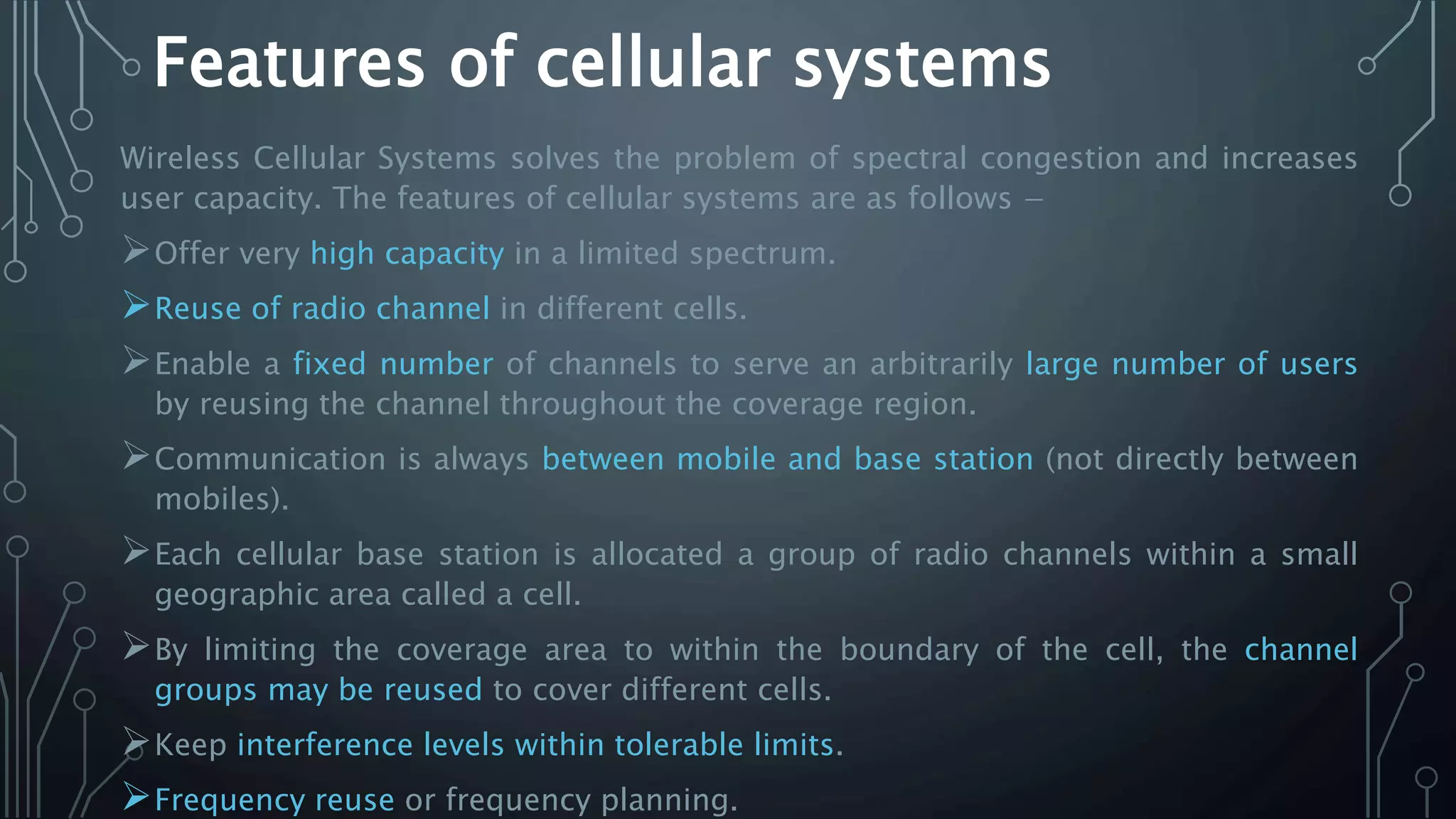 Basic Cellular System Pptx Computer Networking Computing
