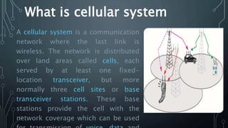 Basic cellular system | PPTX