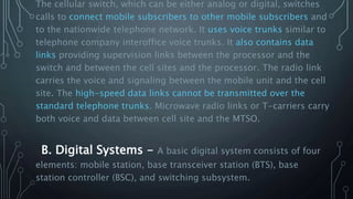 Basic cellular system | PPTX