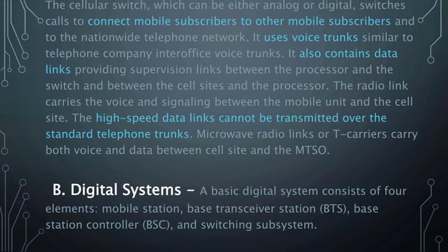 Basic cellular system | PPTX | Computer Networking | Computing