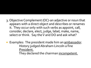 Basic Sentence Parts | PPTX