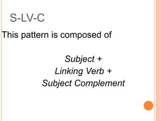 Basic sentence patterns | PPTX