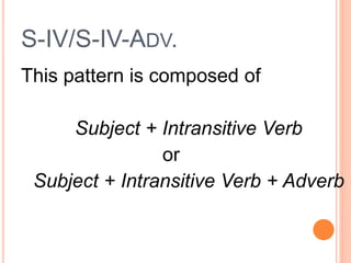 Basic sentence patterns | PPTX
