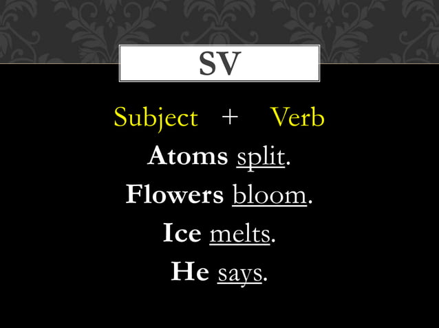 Basic Sentence Patterns | PPT