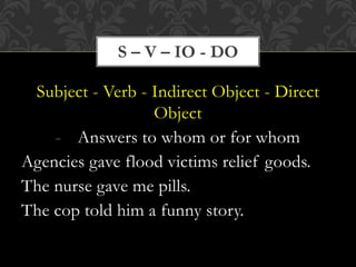 Basic Sentence Patterns | PPT