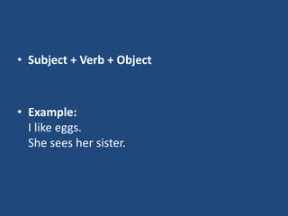 Basic sentence patterns by Dr. Anjibabu | PPTX