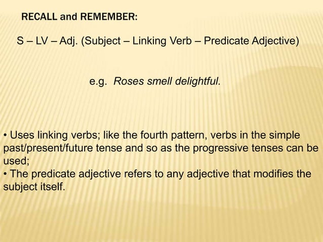 Basic sentence patterns and traditional classification of sentences ...