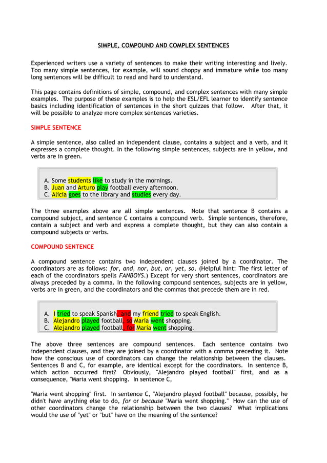 Basic sentence patterns_in_english | DOC