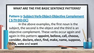 BASIC SENTENCE PATTERNS Englishhhhhhhhhhhhh.pptx