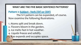BASIC SENTENCE PATTERNS Englishhhhhhhhhhhhh.pptx