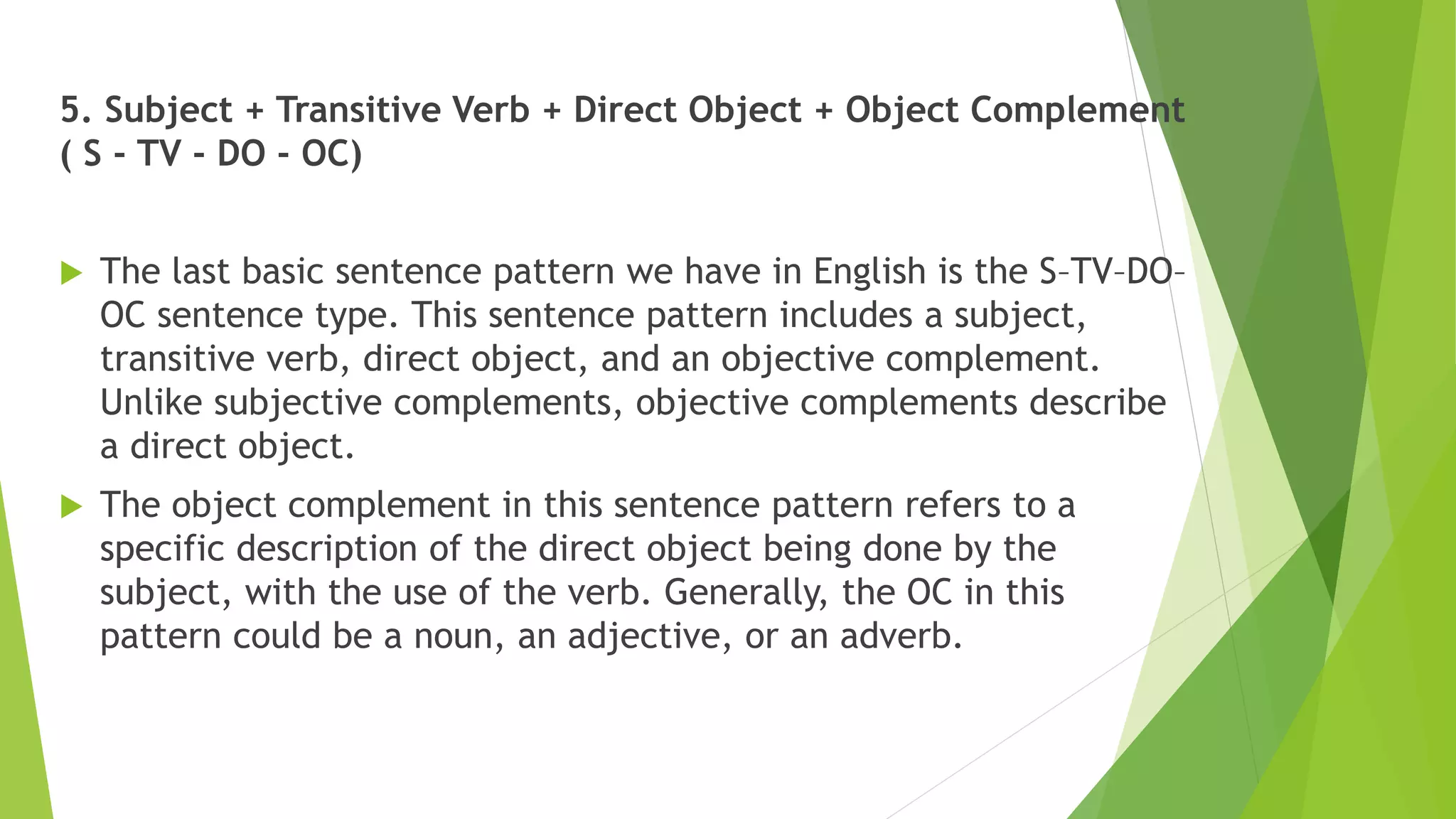 BASIC SENTENCES PATTERNS IN ENGLISH.pptx
