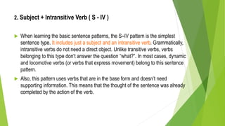 BASIC SENTENCES PATTERNS IN ENGLISH.pptx
