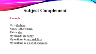 Basic Sentence Structure in English grammar | PPT