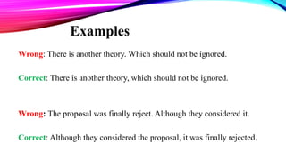 Basic Sentence Structure in English grammar | PPT