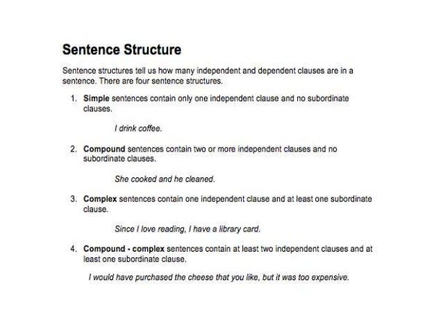 Basic sentenc structure