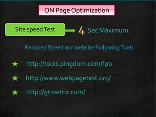 Basic Search Engine Optimization tutorial | PPT