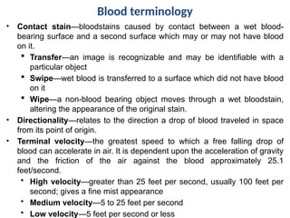 Basic Serology(blood,semen, saliva, other body fluids) | PPTX