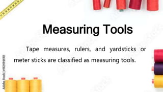 Basic Sewing Tools and Equipment | PPTX