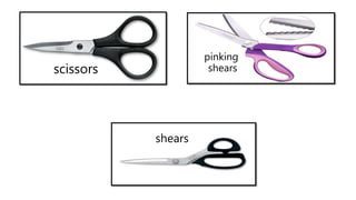 Basic Sewing Tools and Equipment | PPTX