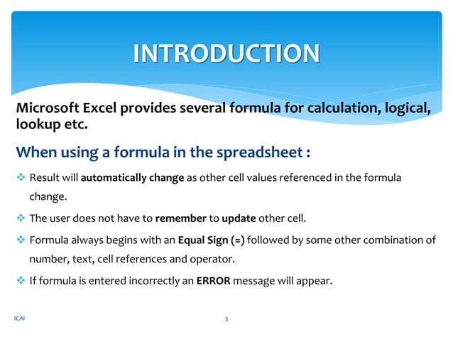 Excel Functions | PPT